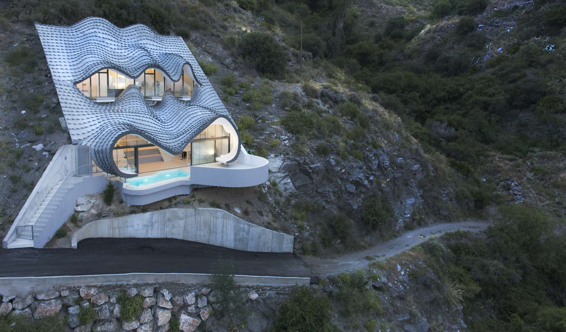 9 Stunning Examples of Homes Built on and Around Cliffs - Dwell