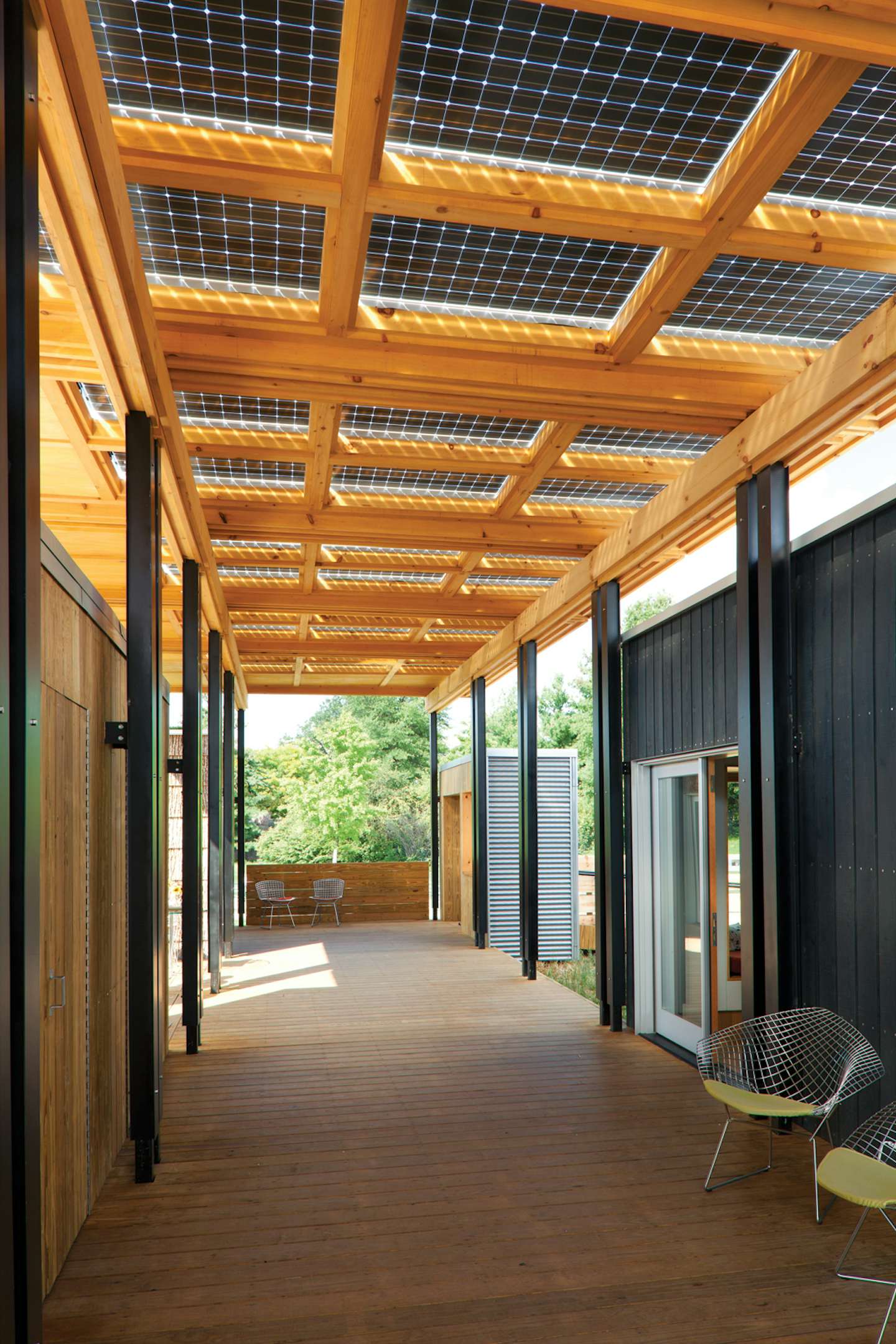Solar Panels Cover a Porch in North Carolina - Dwell