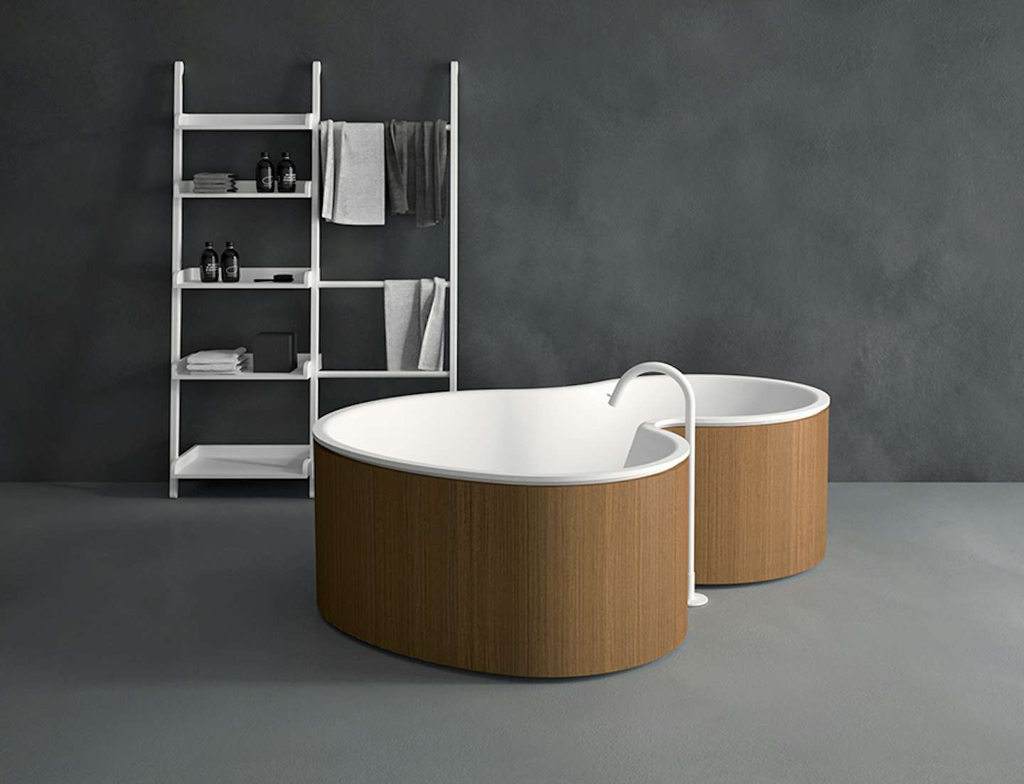 Brazilian-Influenced Organic Modern Bathtub for Italian Company Agape ...