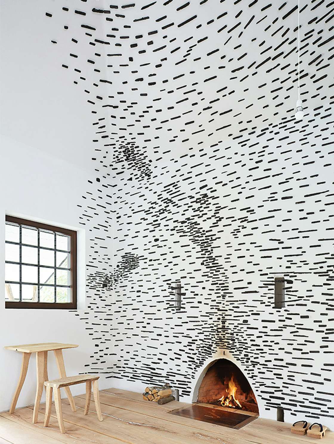 Photo 1 of 5 in Photo of the Week: Dramatic Wall Covered in Strips of ...