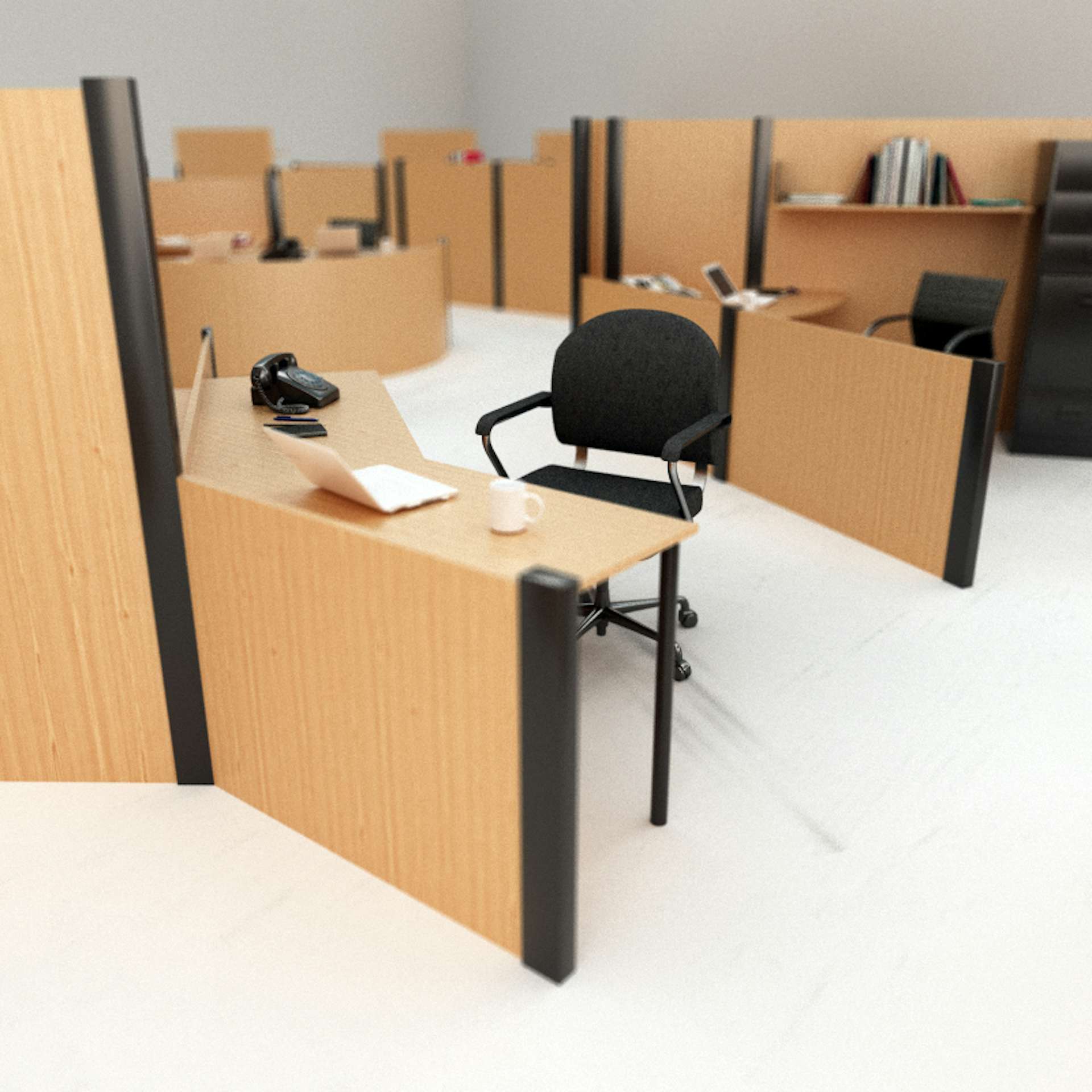 Desk Typography: A Font Based on the Open Office Plan - Dwell