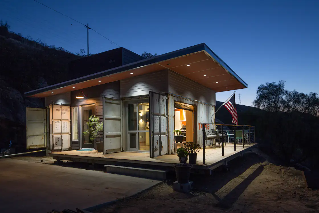 A Rustic Shipping Container Home Built on a Budget (6 Photos) - Dwell