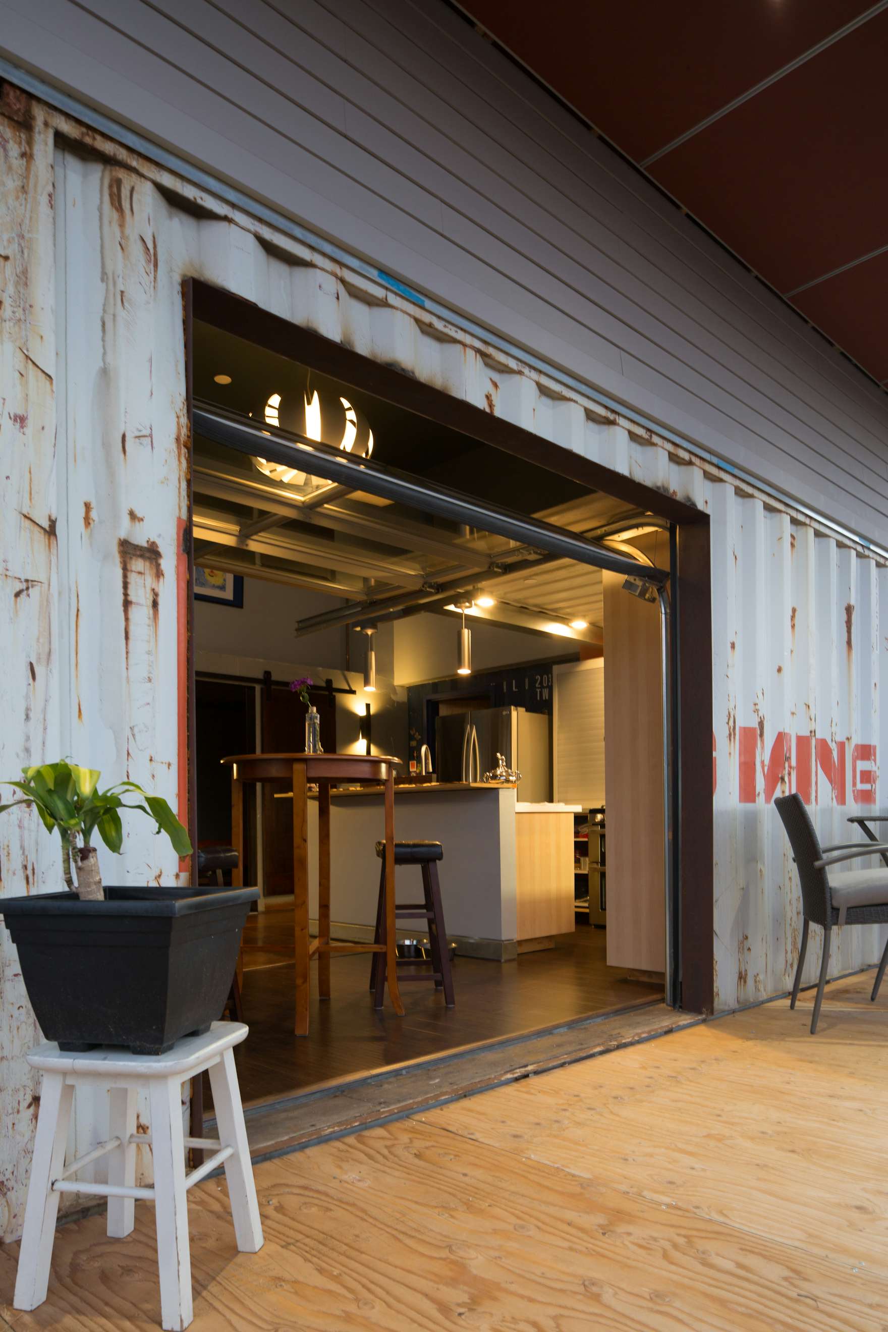 Photo 2 of 6 in A Rustic Shipping Container Home Built on a Budget by ...