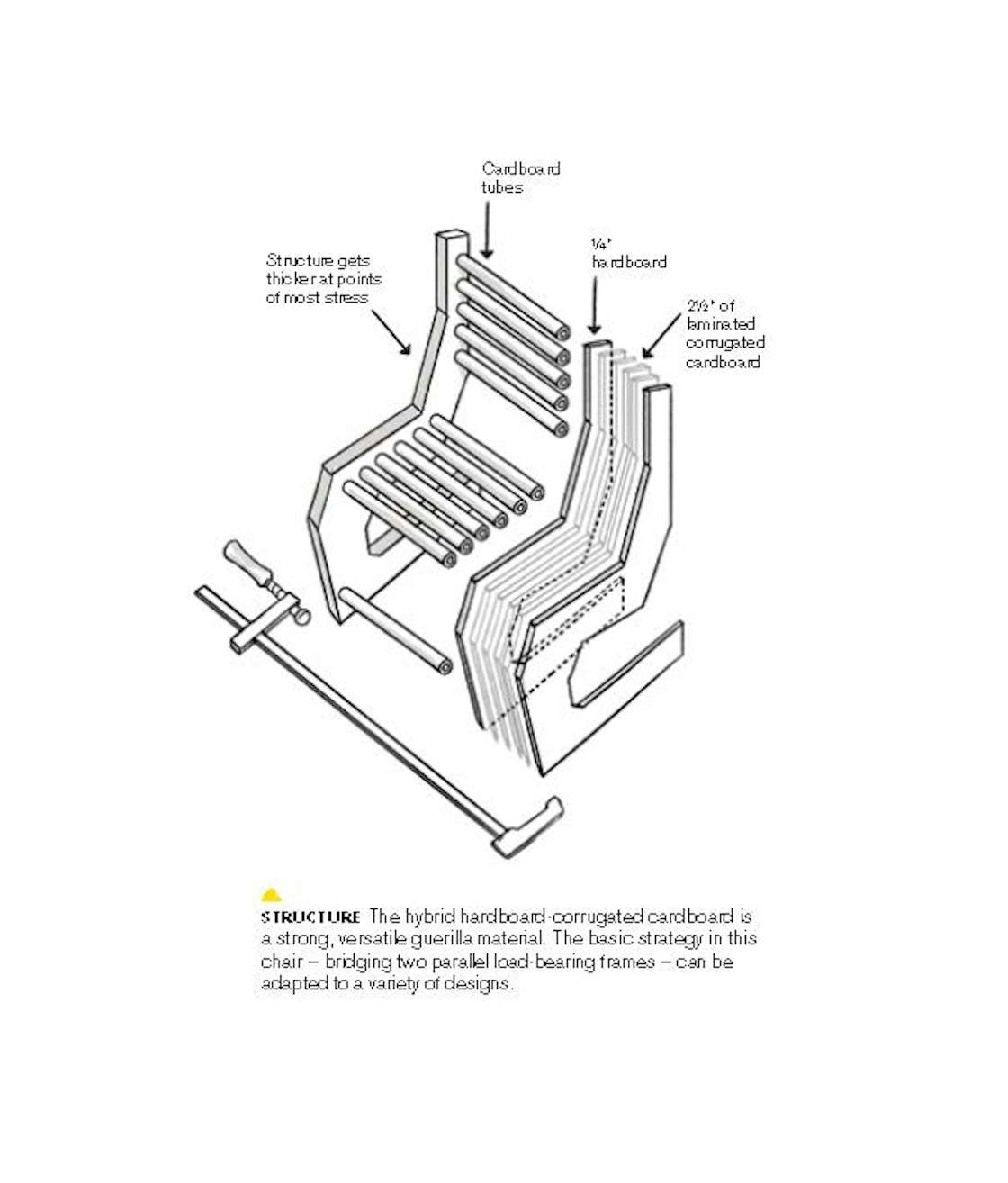 Photo 2 of 3 in You Can Make a DIY Cardboard Chair This Weekend - Dwell