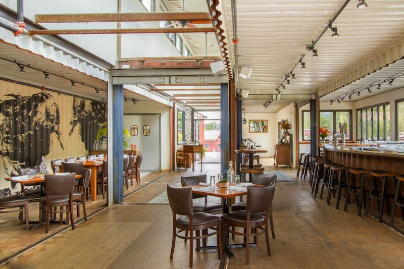Photo 4 of 8 in A Restaurant Constructed from 19 Salvaged Shipping ...