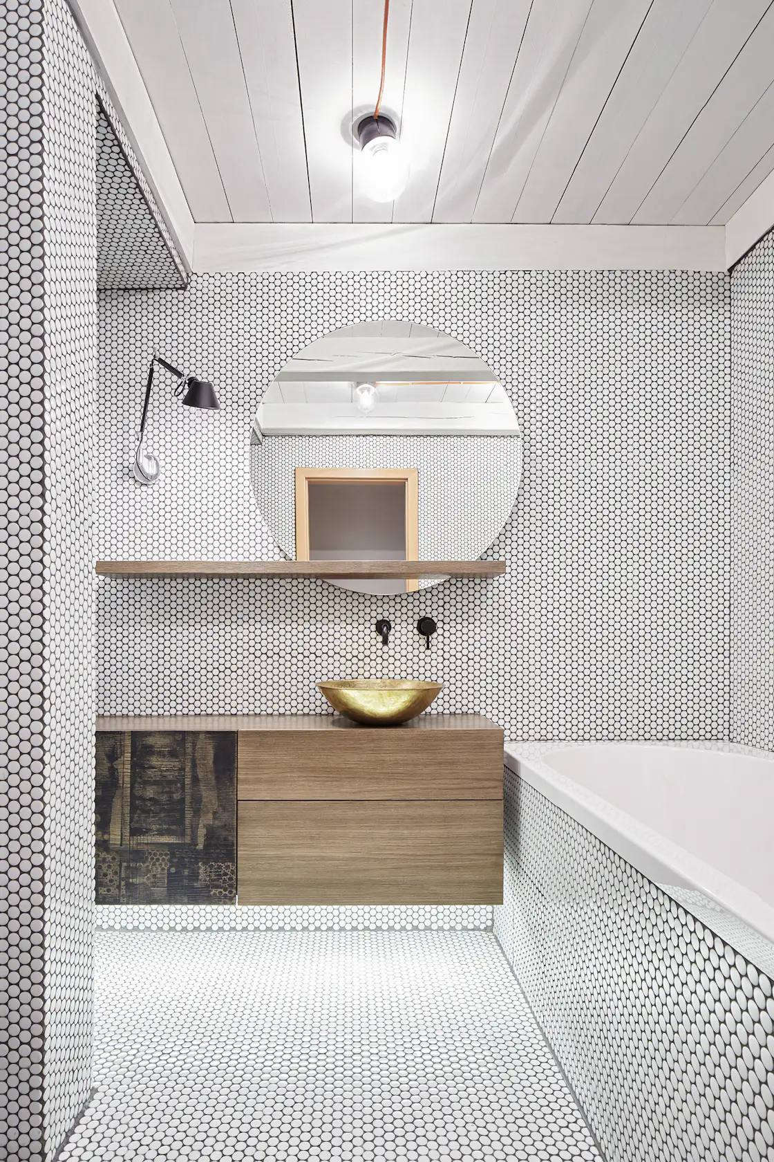 Step Aside, Subway Tile—Penny Tile Is the New Classic - Dwell