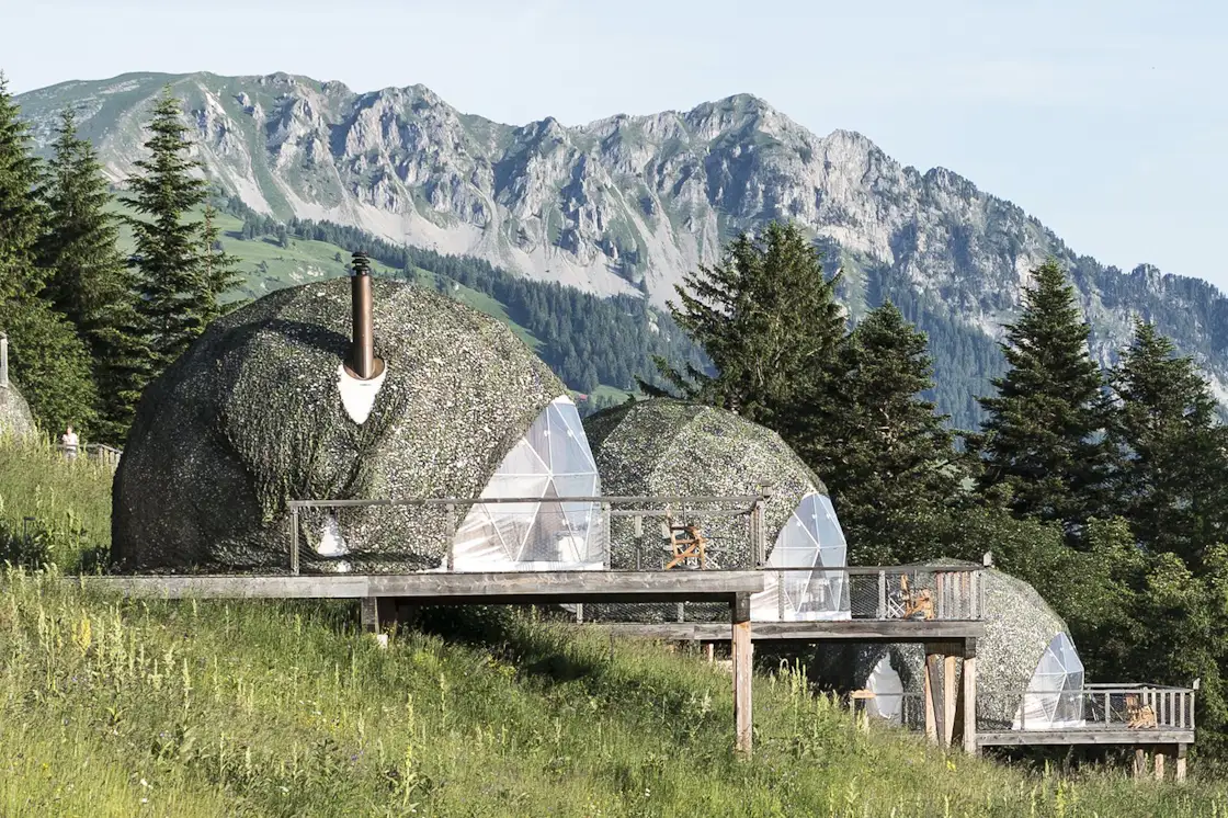Go Eco-Friendly Glamping in These Geodesic Domes in the Swiss Alps - Dwell