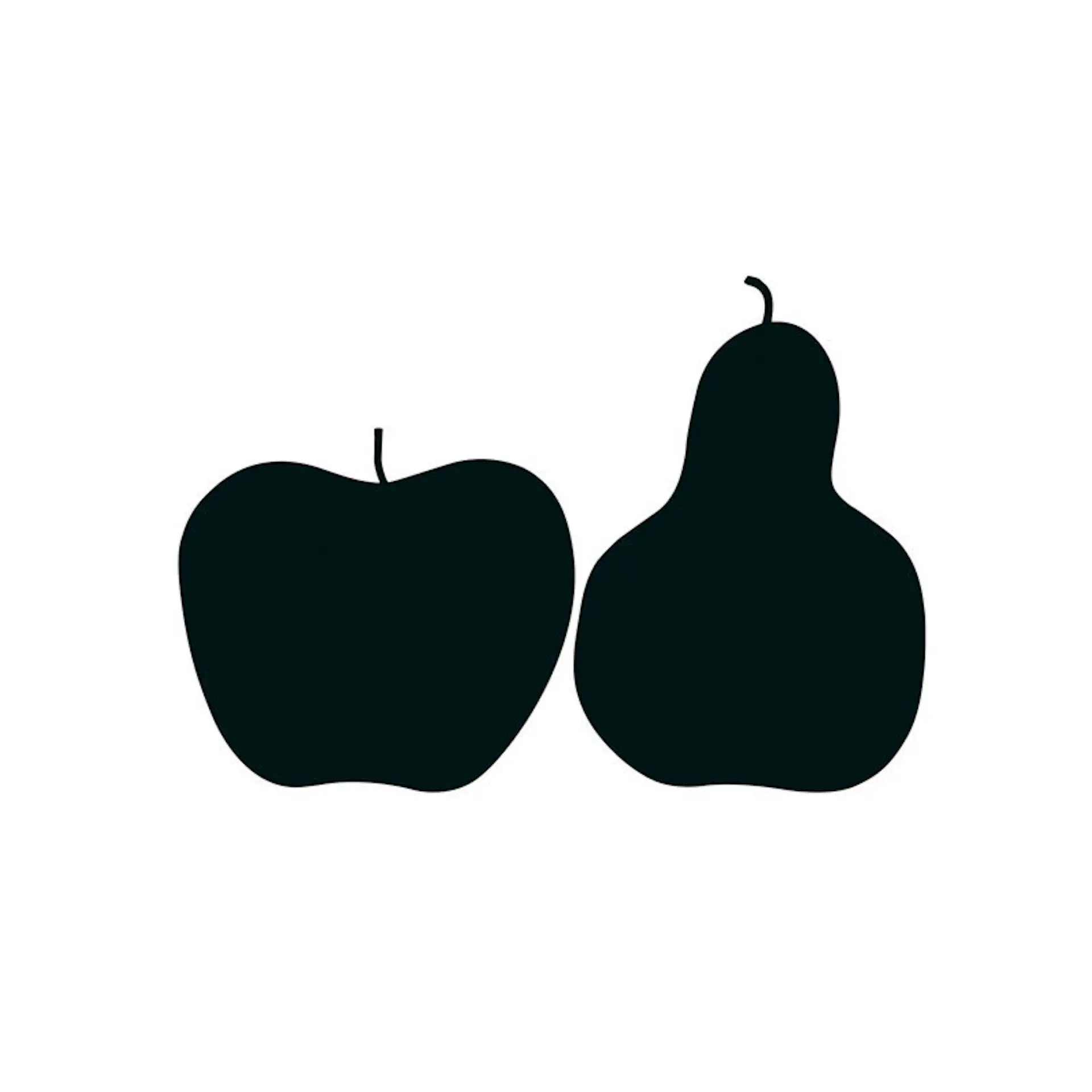 Enzo Mari: The Apple and The Pear Poster by Amazon - Dwell