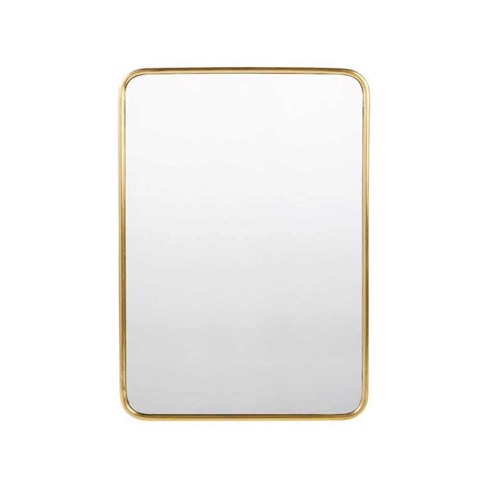 Rejuvenation Rounded Rectangle Metal Framed Mirror by Rejuvenation - Dwell