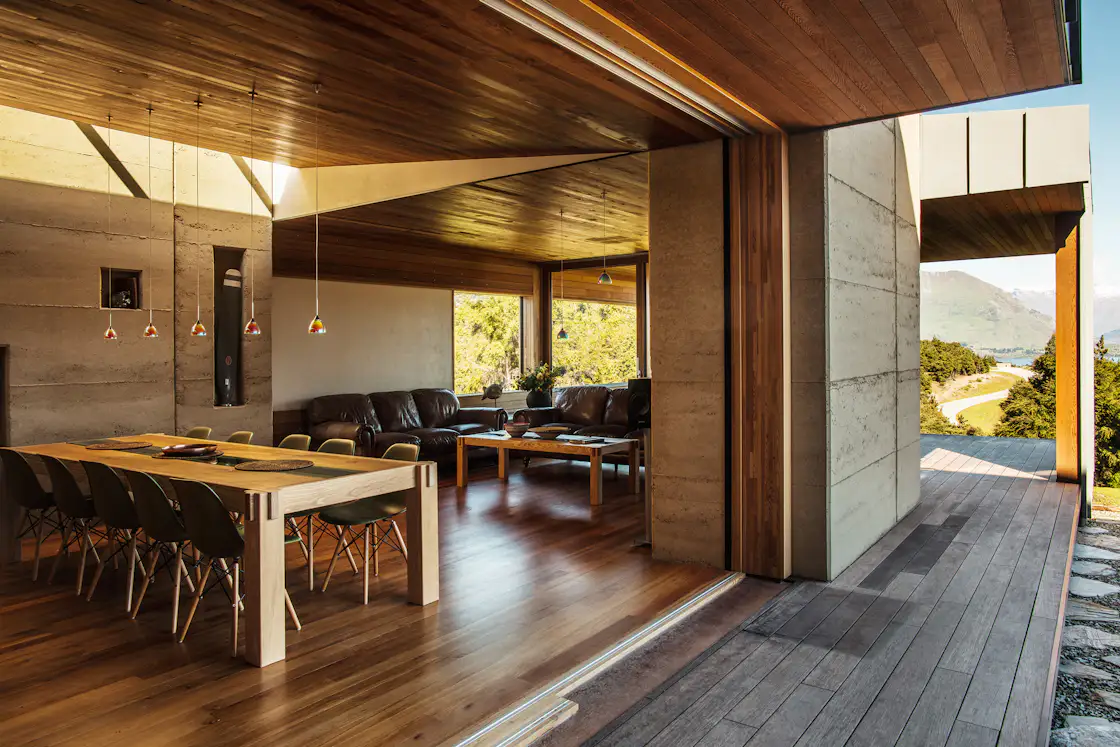 Photo 5 of 23 in A Rammed Earth Home Rises on a Breathtaking Site in ...