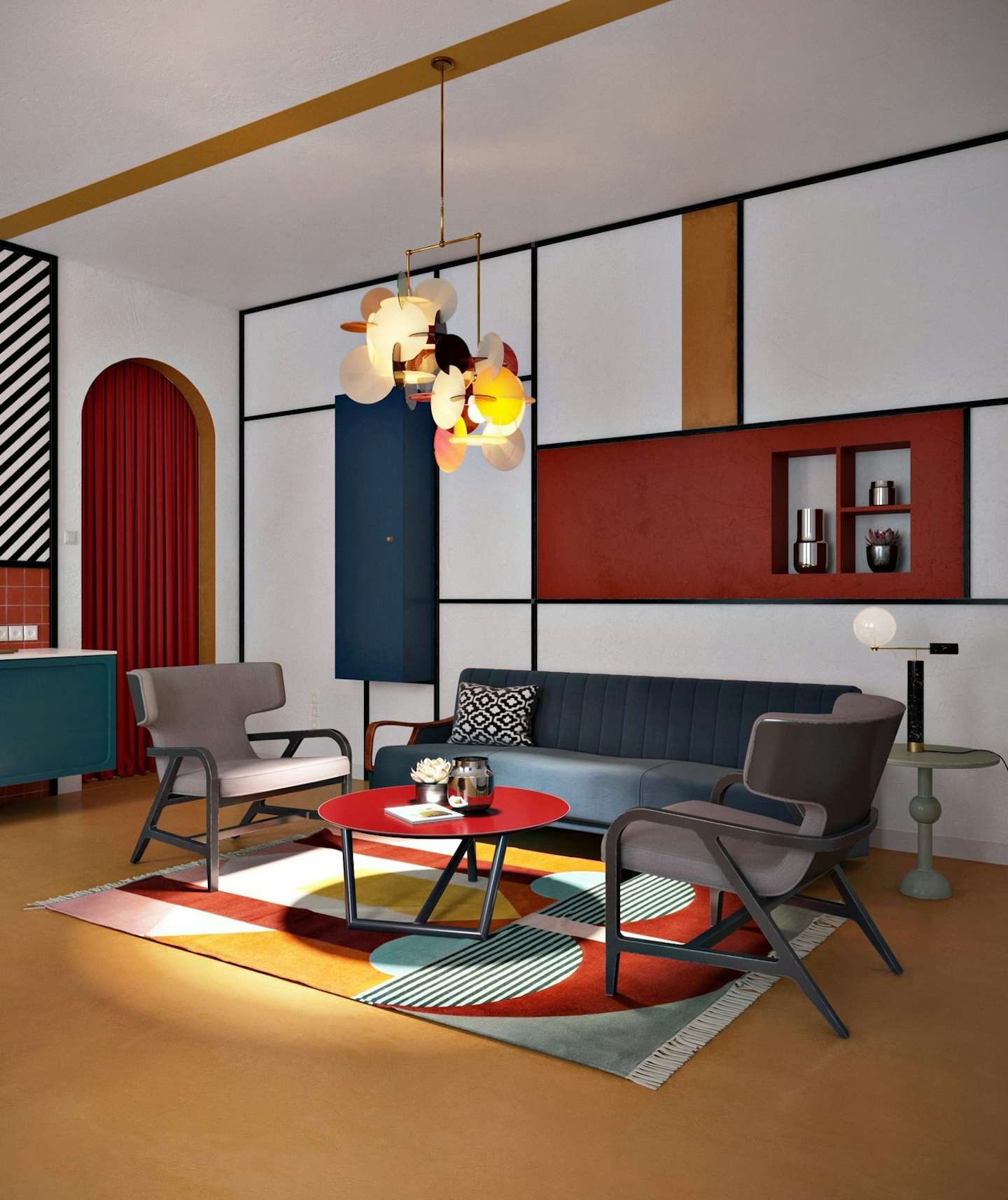 6 Colorful, Geometric Buildings Inspired by Piet Mondrian - Dwell