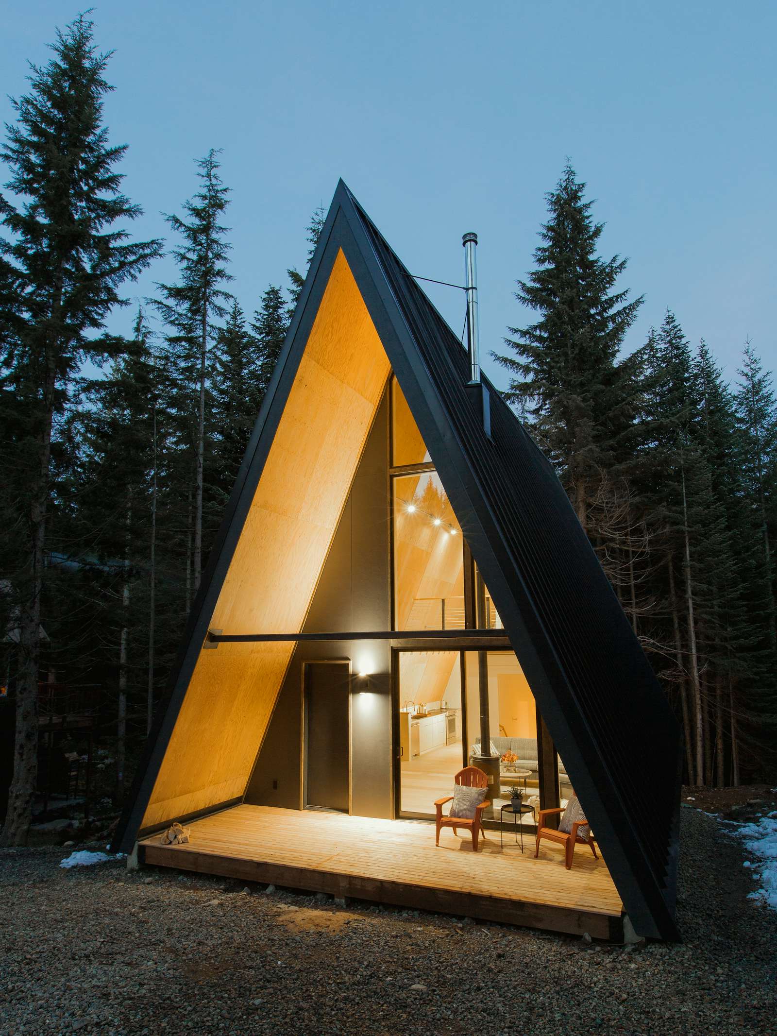 Photo 2 of 12 in A Prefab A-Frame at the Foot of Washington’s Slopes ...