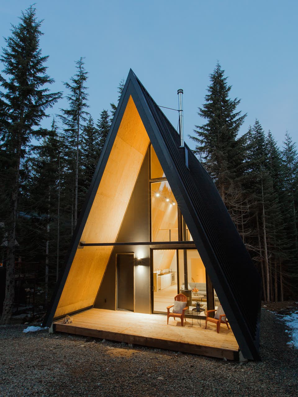 Photo 2 of 12 in A Prefab A-Frame at the Foot of Washington’s Slopes ...