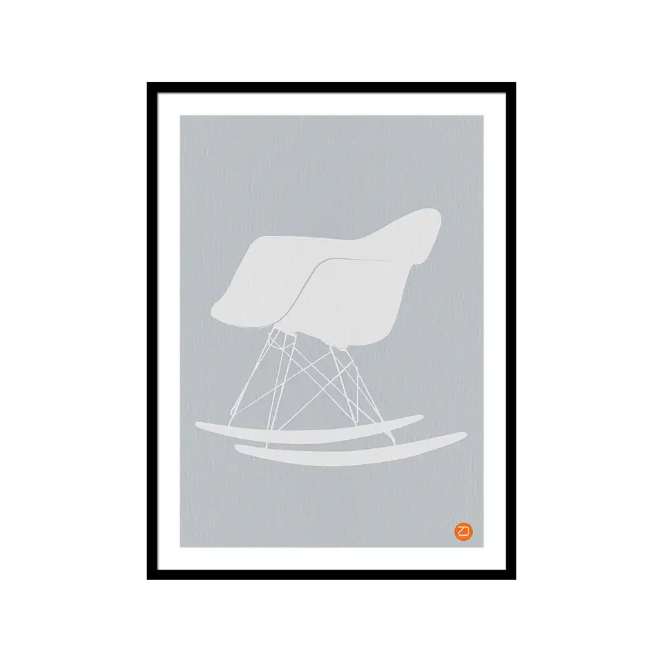 Eames Rocking Chair NaxArt Art Print by Pixels - Dwell