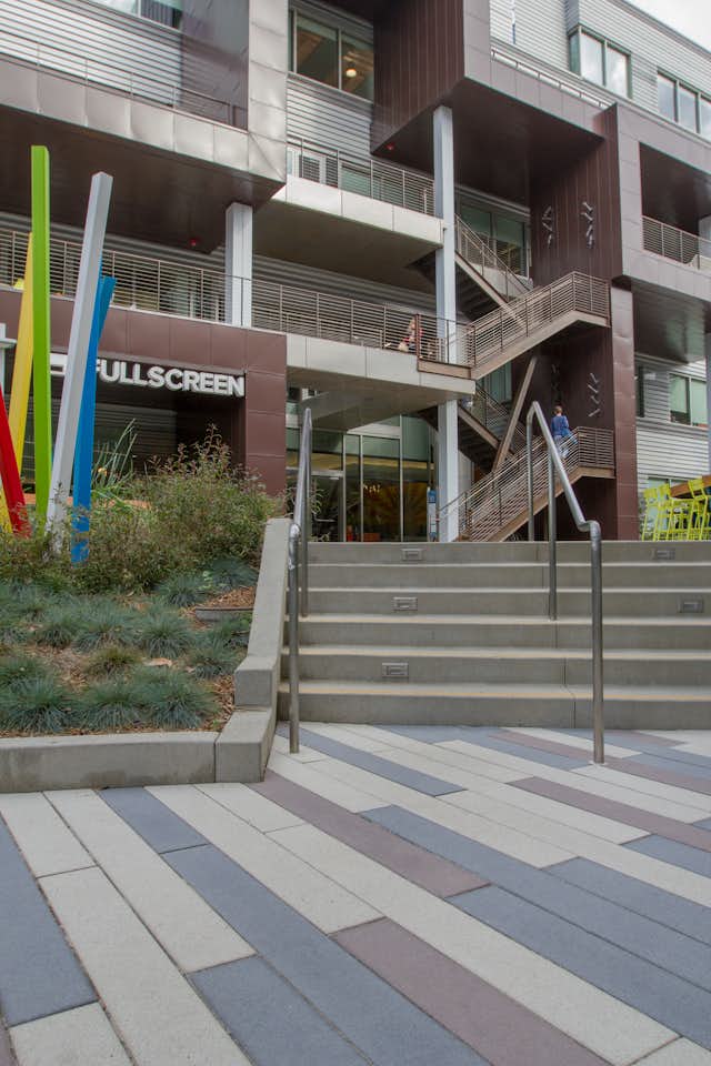 Photo 1 of 7 in Precast Concrete Stair Treads Transform a Hip Outdoor ...