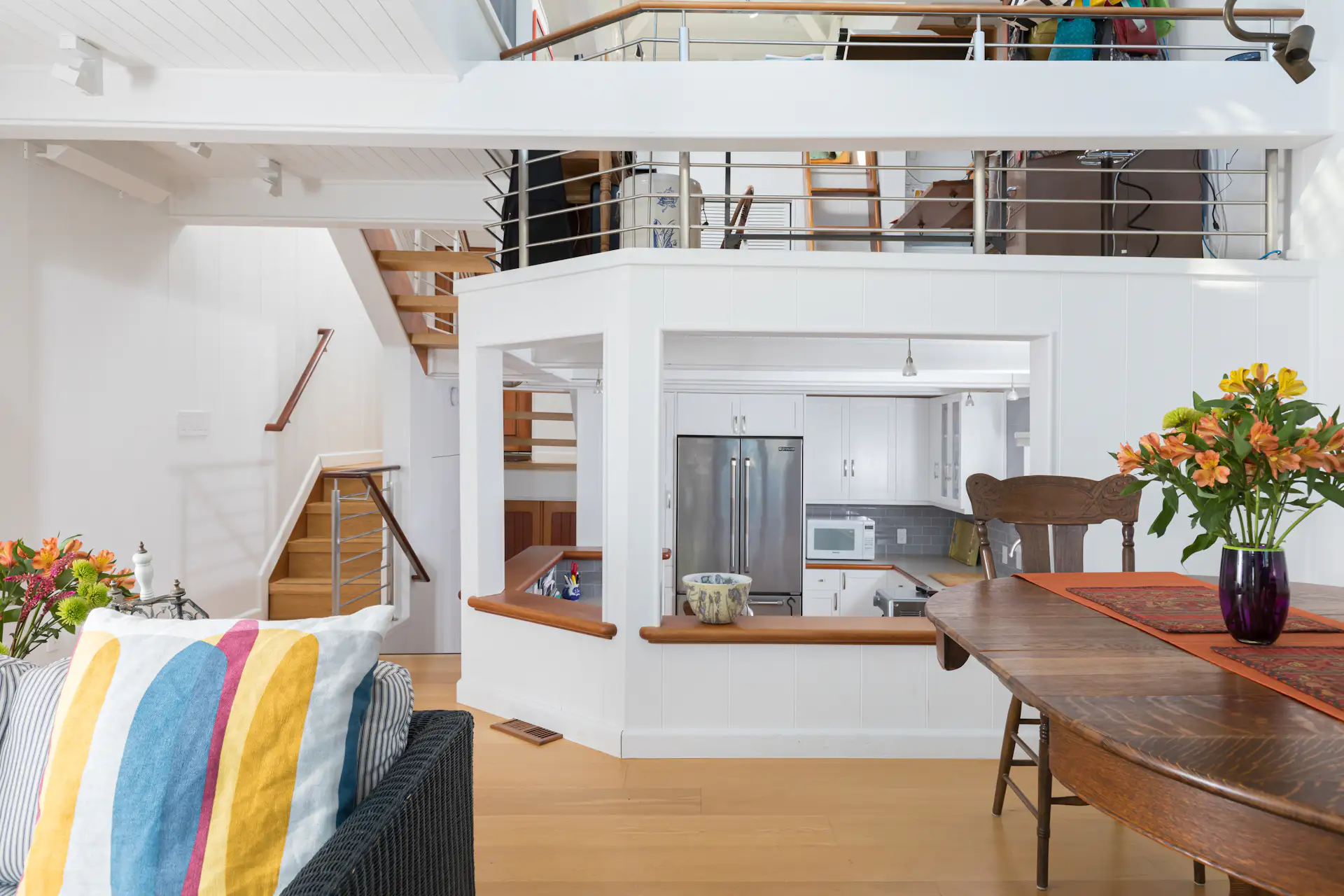 Photo 2 of 12 in This Vibrant Two-Story Houseboat Is Up for Grabs in ...