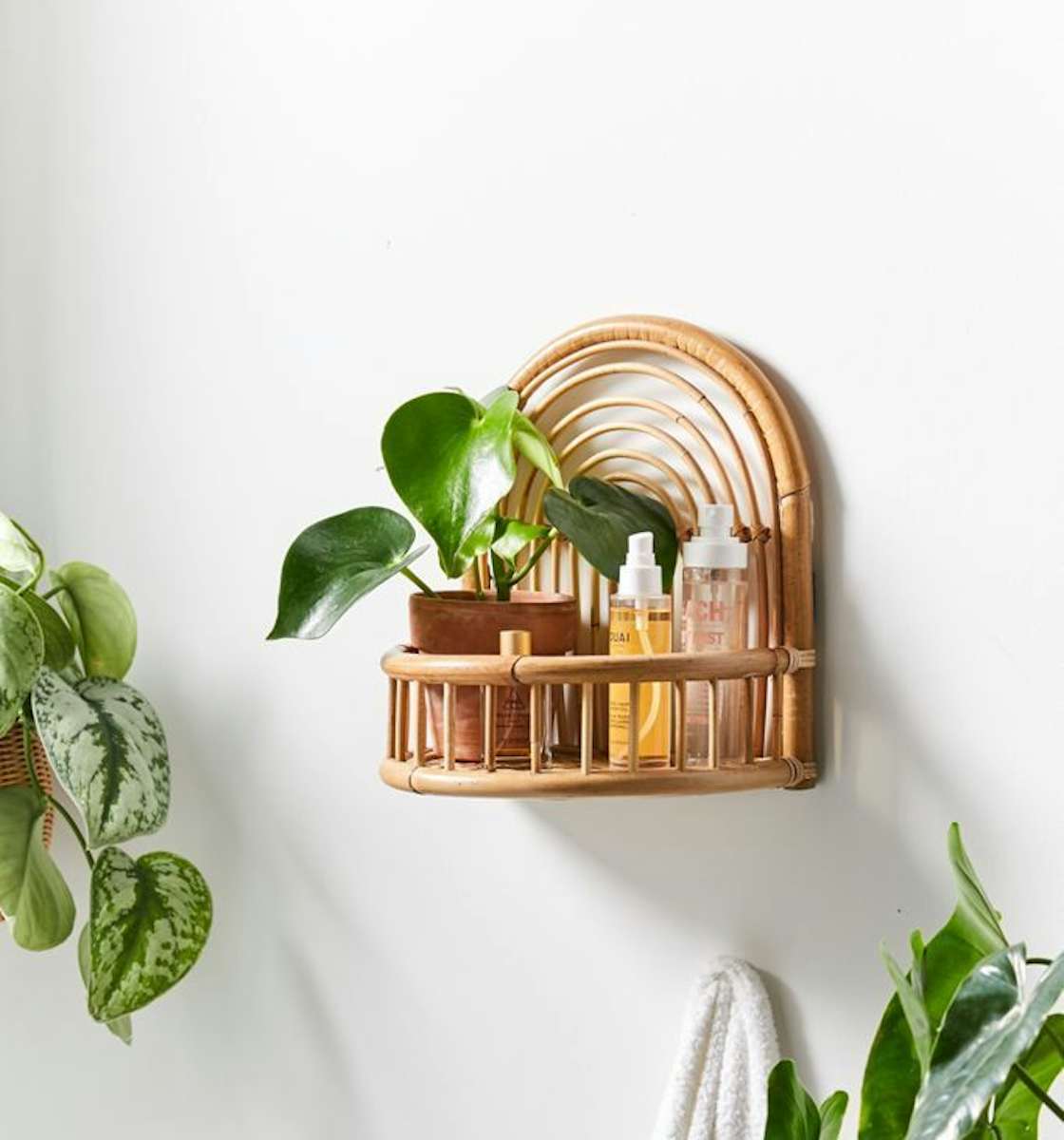 Urban Outfitters Rattan Arc Wall Shelf by Urban Outfitters - Dwell