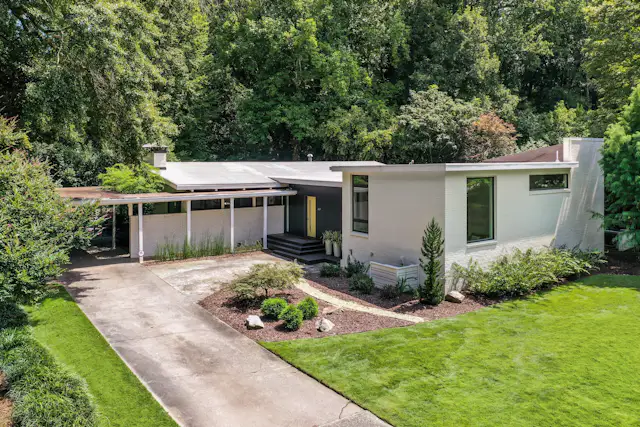 Photo 1 of 18 in A Renovated Midcentury in Georgia With a Lush Central ...
