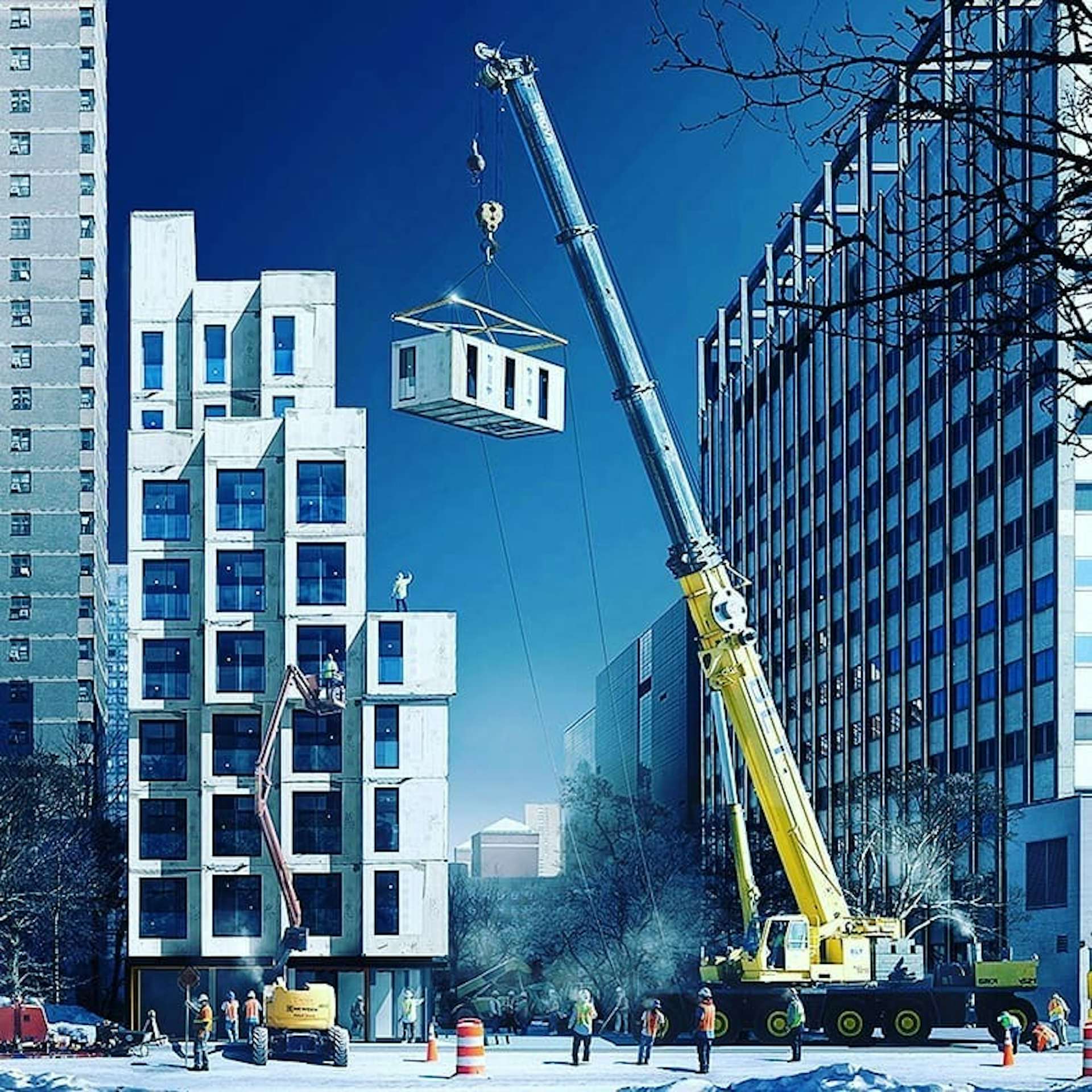 Photo 1 of 7 in These New $49K Prefabs Can Snap Together Like LEGO ...