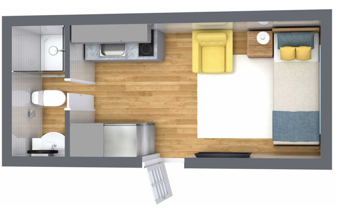 Photo 3 of 19 in 9 Shipping Container Home Floor Plans That Maximize ...