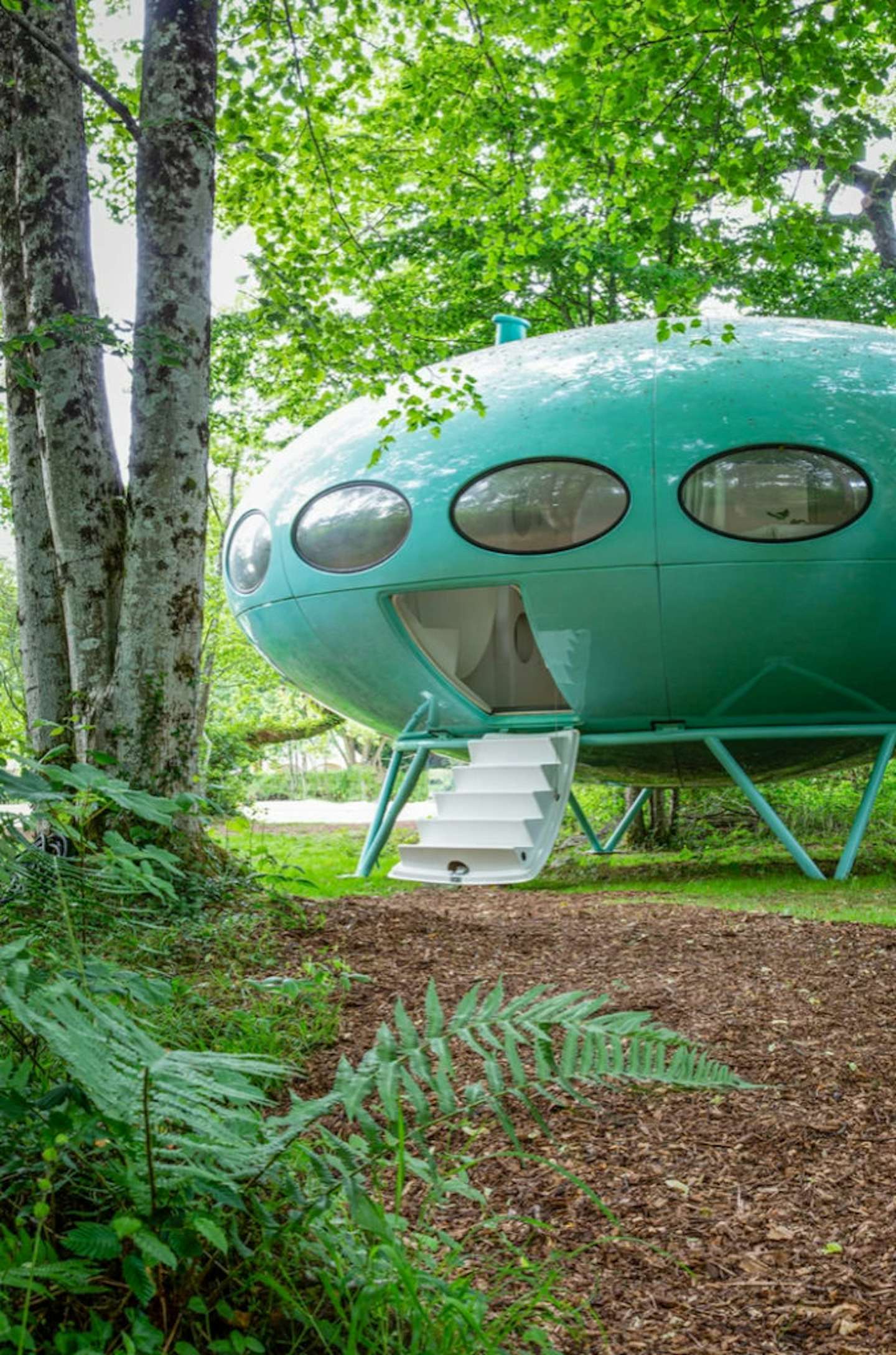 A Rare, Flying Saucer–Shaped Futuro Home Touches Down in England - Dwell