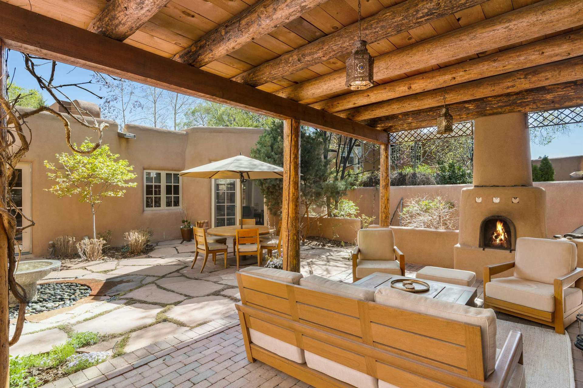 This Classic Pueblo-Style Home in Santa Fe, New Mexico Could Be Yours ...