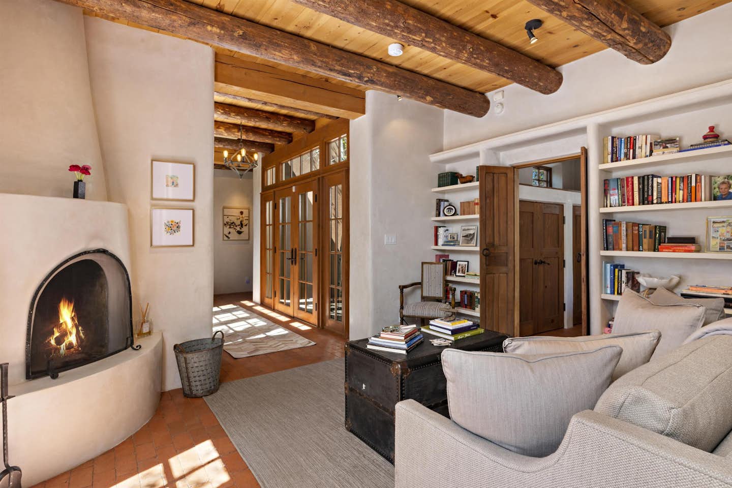 This Classic Pueblo-Style Home in Santa Fe, New Mexico Could Be Yours ...
