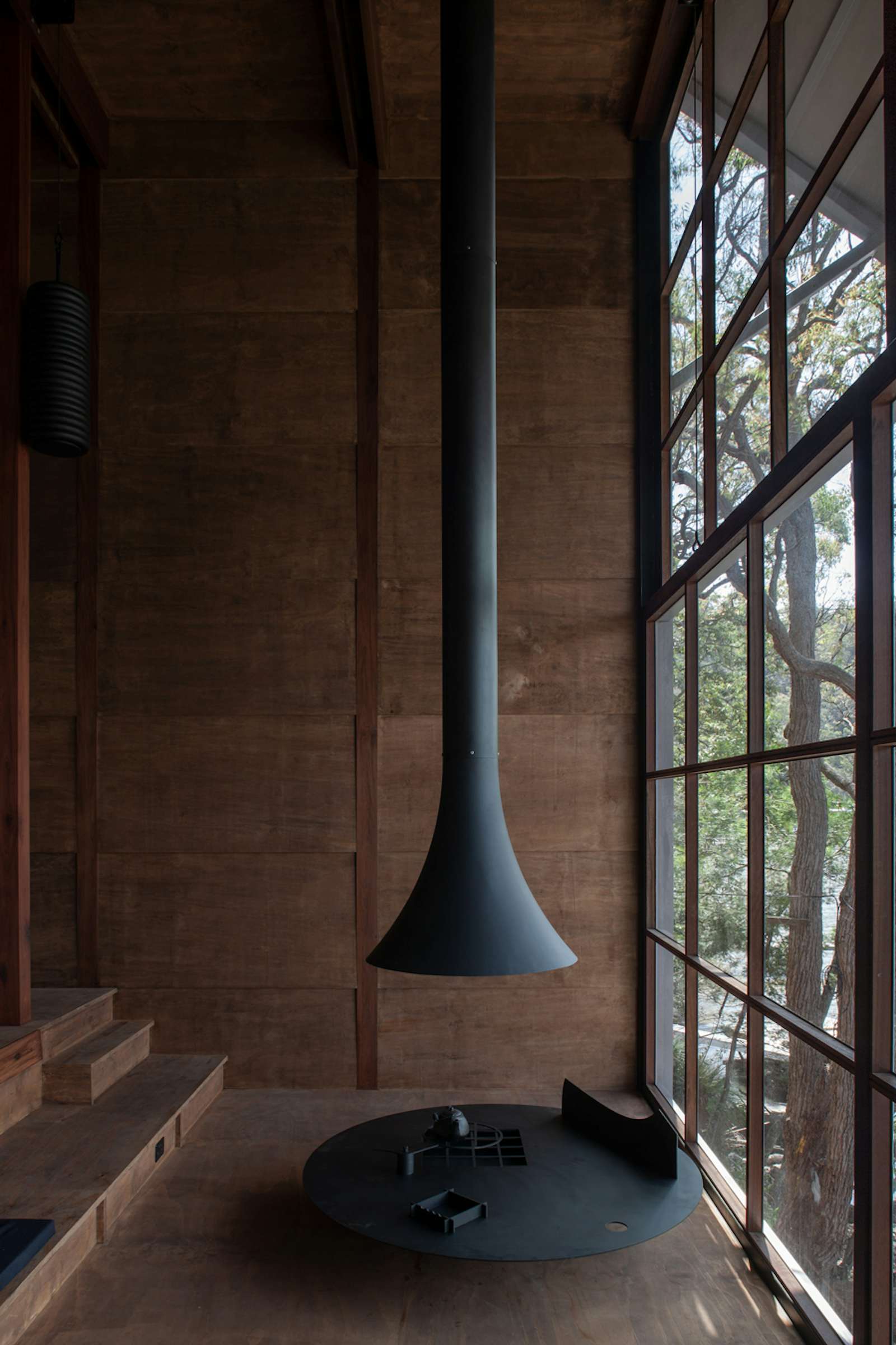 Photo 7 of 11 in A Massive Glass Front Slides Open at This Off-Grid ...