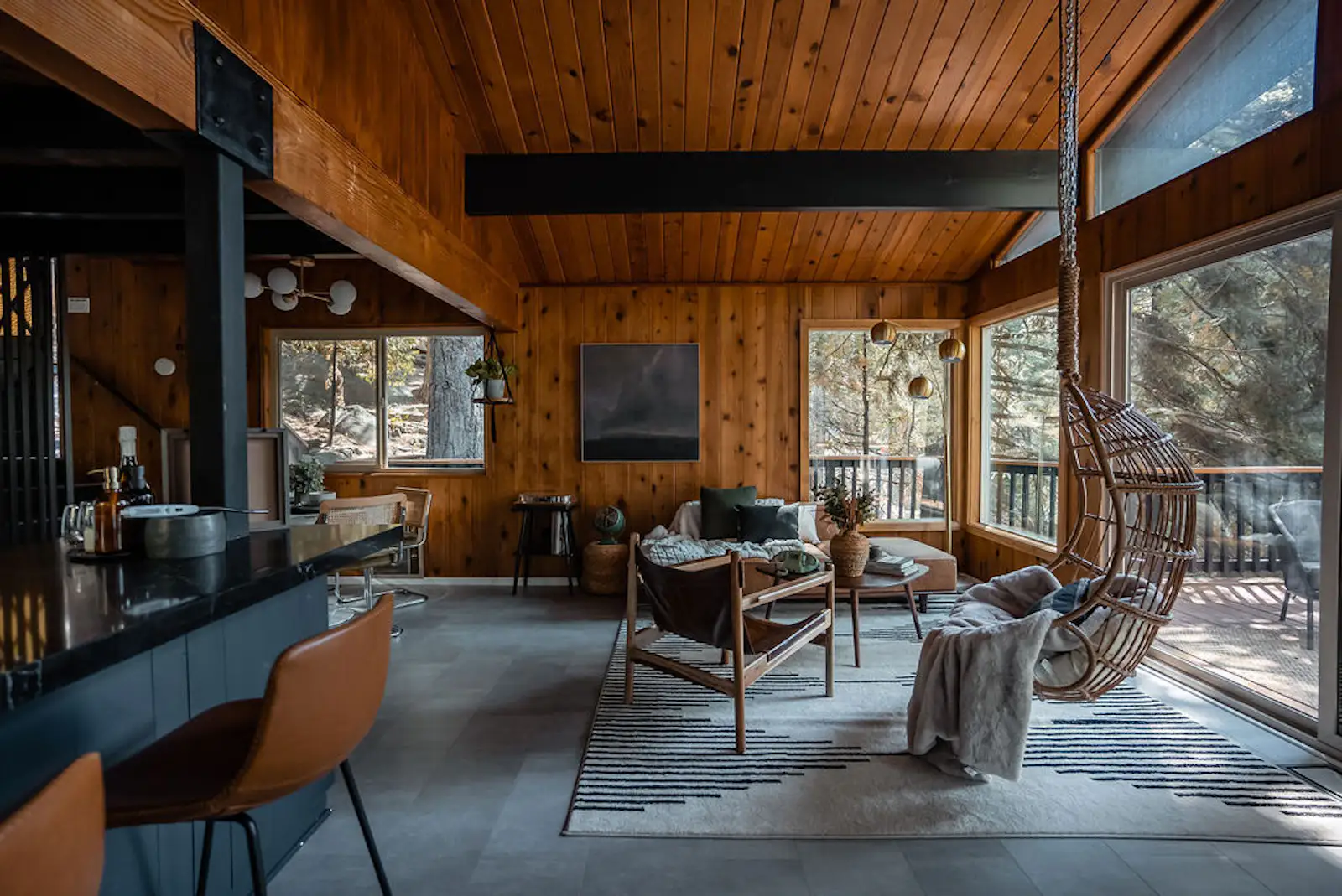 A Cozy Cabin in Southern California Conceals a Screening Room Fit for ...