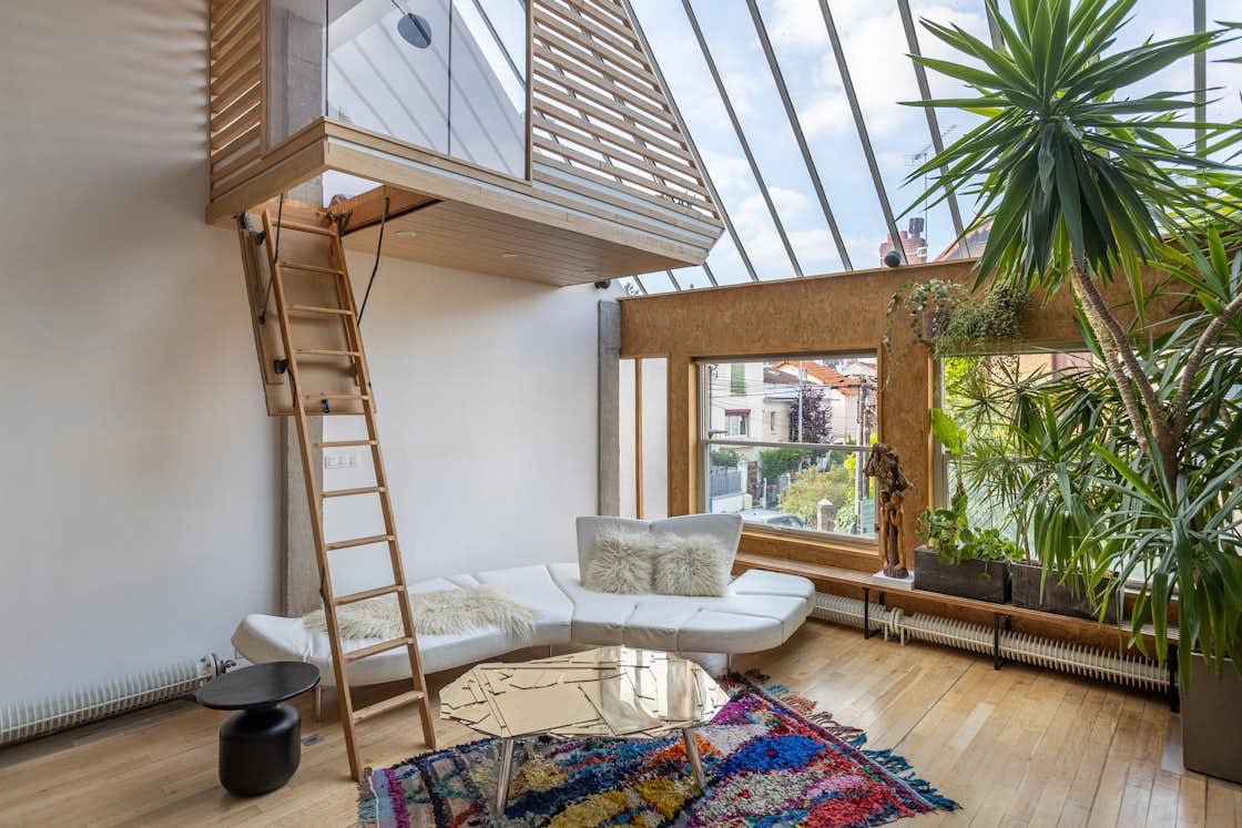 Photo 2 of 10 in A Sunny Parisian Loft With Tree House Vibes Hits the ...