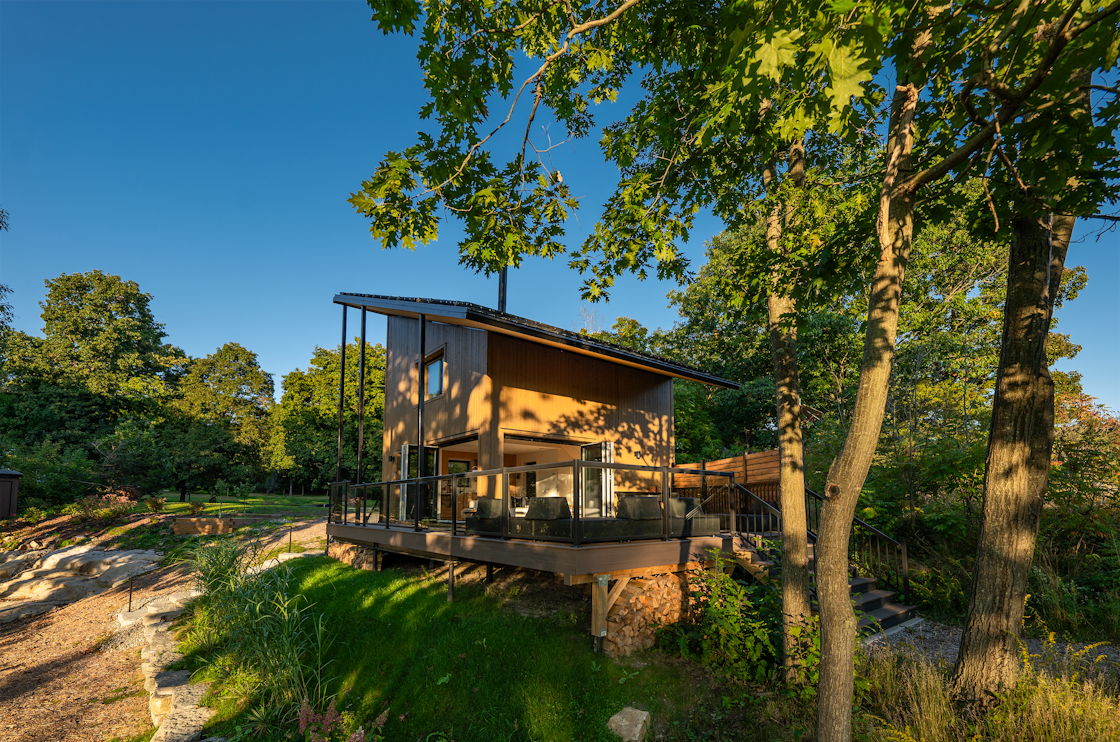 Photo 10 of 11 in These $220K Prefab Cabins Promise Steep Energy ...
