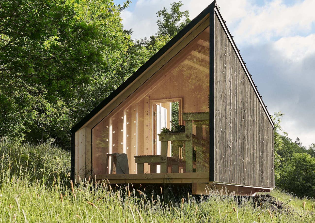 Photo 1 of 10 in These $31K Micro Cabins Are Light Enough to Be Dropped ...