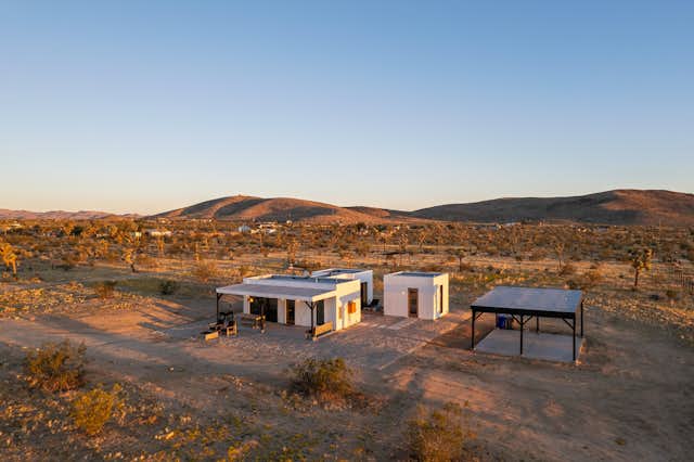 Photo 1 of 9 in Near Joshua Tree, a Trio of Minimalist Tiny Homes Seeks ...