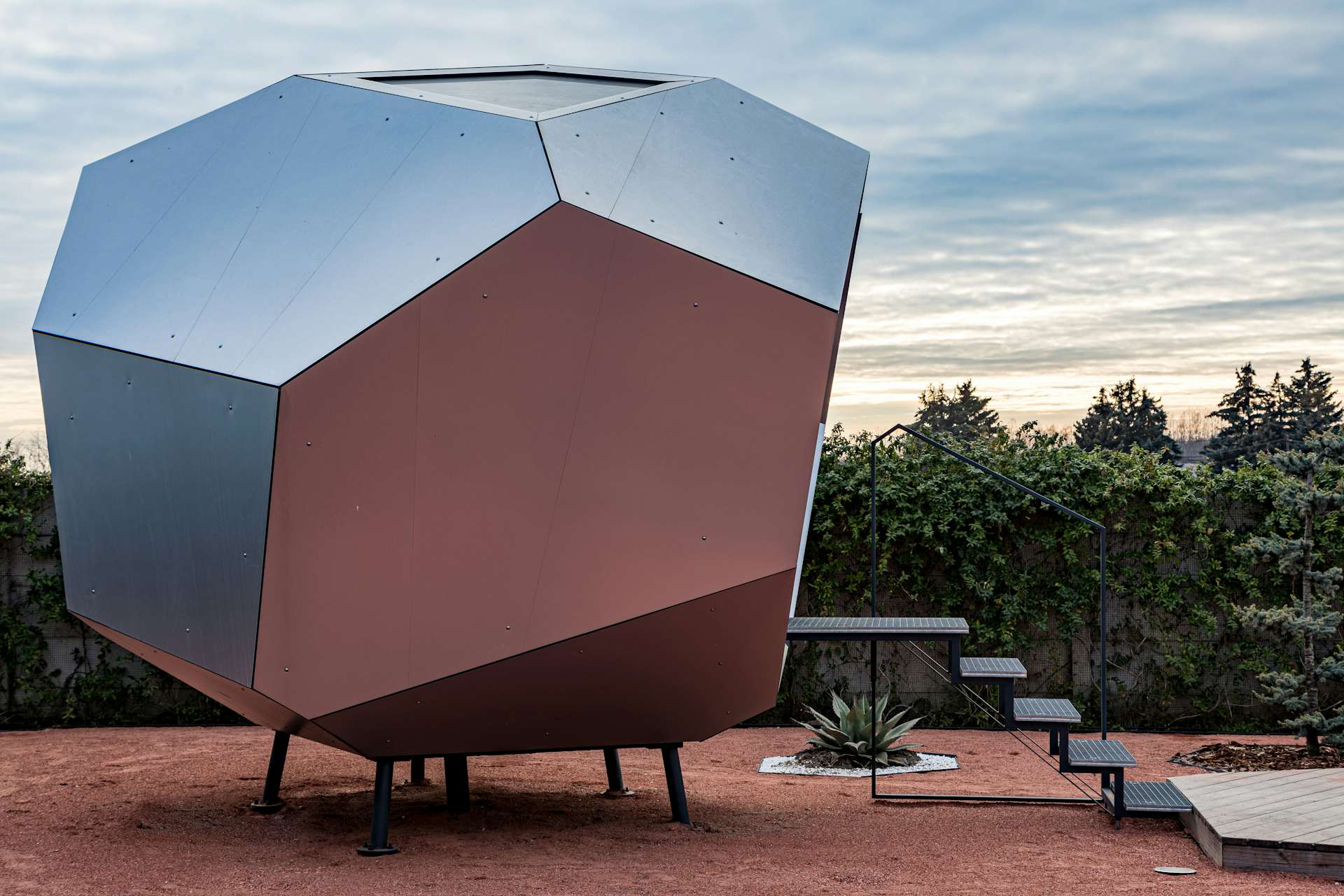 Photo 3 of 11 in These Meteorite-Shaped Office Pods Look Ready for the ...