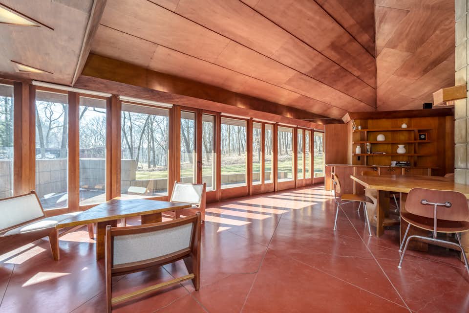 Photo 3 of 9 in Frank Lloyd Wright’s McCartney House Just Hit the Market for $790K from All the ...