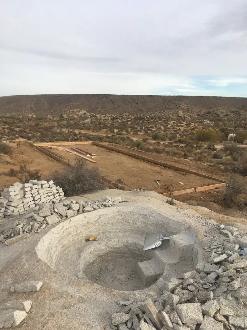 Photo 6 of 9 in How They Pulled It Off: A Hot Tub Built Into a Boulder ...