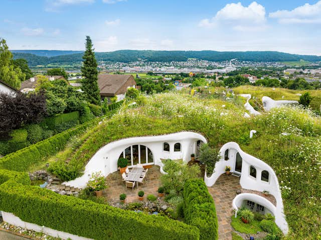 Photo 1 of 10 in The Grass Is Always Greener on This $3.4M Earth Home ...