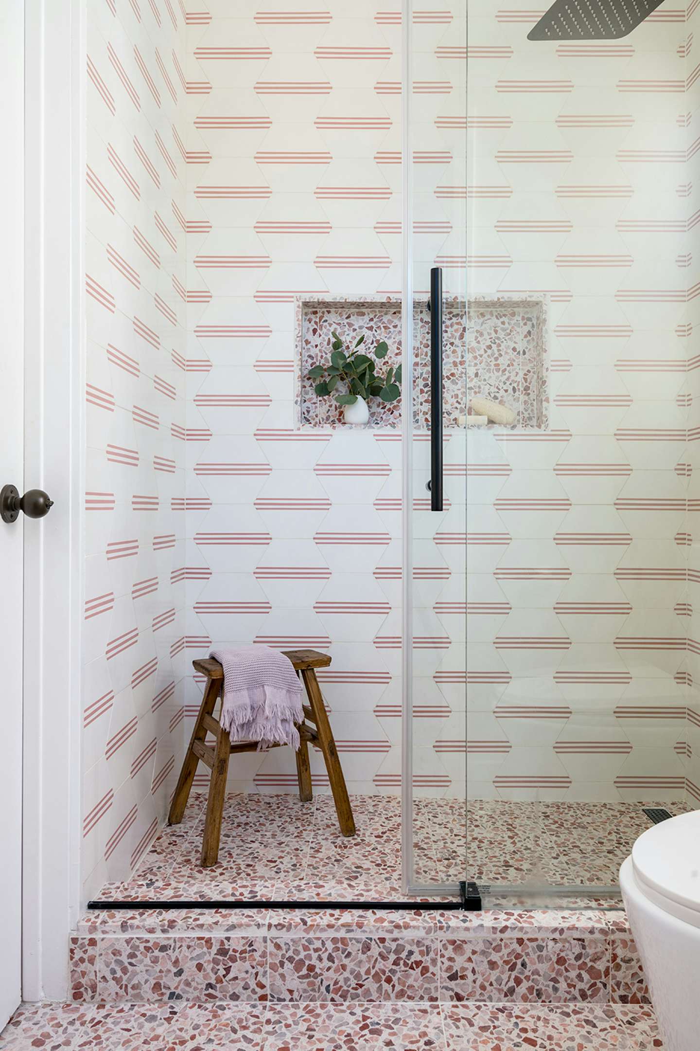 Photo 12 of 13 in Patterned Concrete and Geometric Tiles Turn This ...