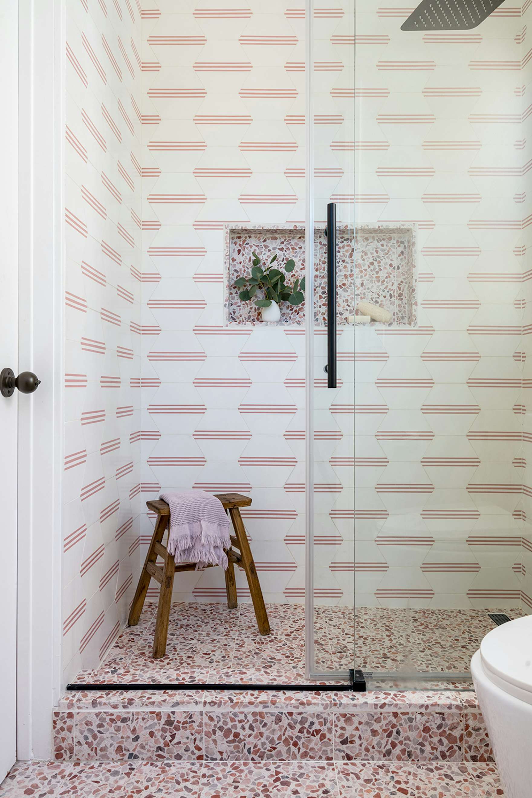 Photo 12 of 13 in Patterned Concrete and Geometric Tiles Turn This ...