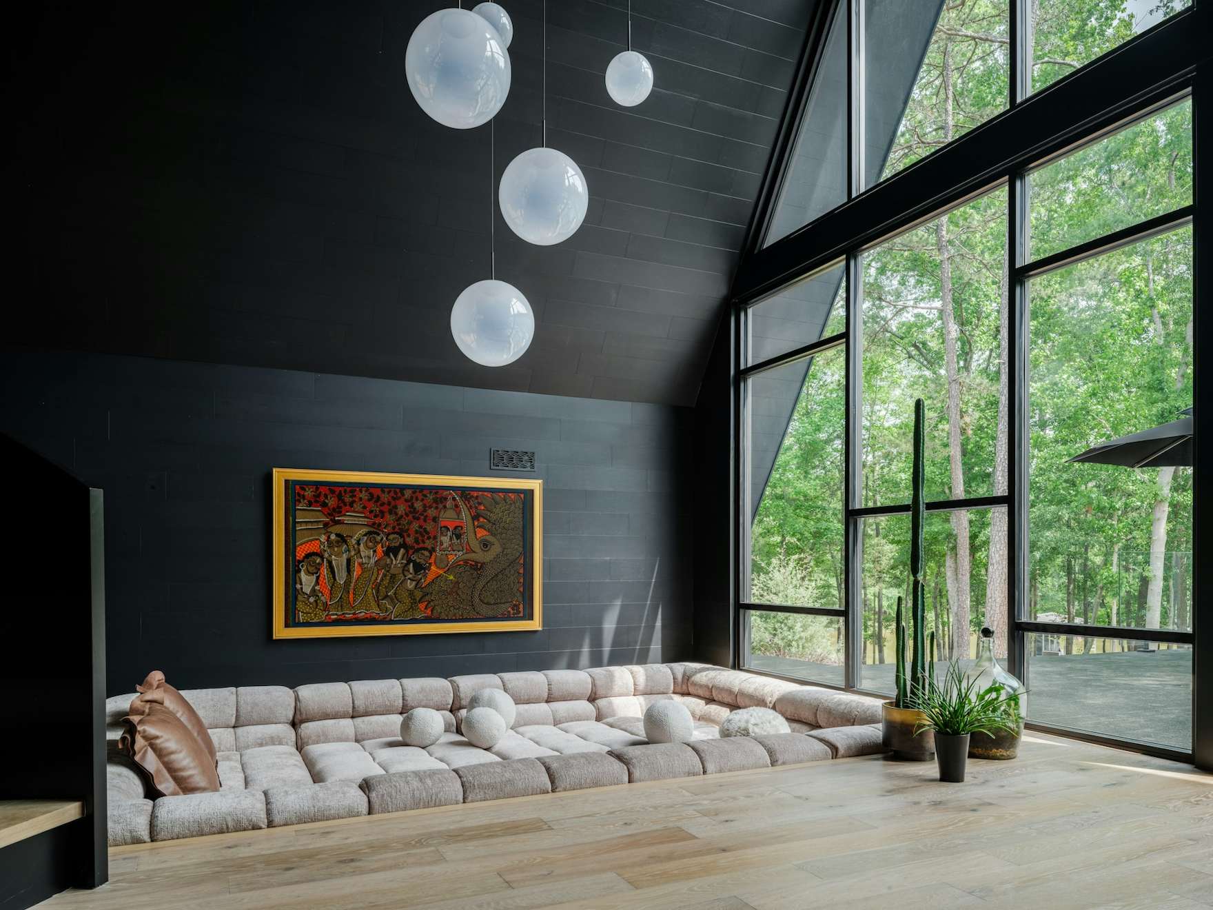 Photo 1 of 5 in How They Pulled It Off: A Custom Conversation Pit in a ...