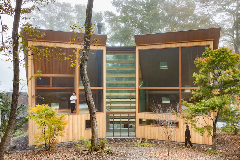 Photo 1 of 17 in This Glassy Getaway in the Mountains of Japan Is Not ...