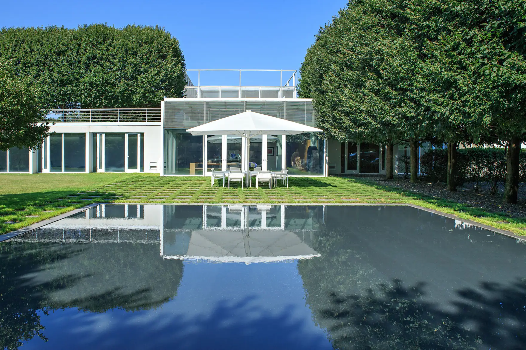 A Thomas Phifer-Designed Glass-and-Steel Masterpiece For Sale - Dwell