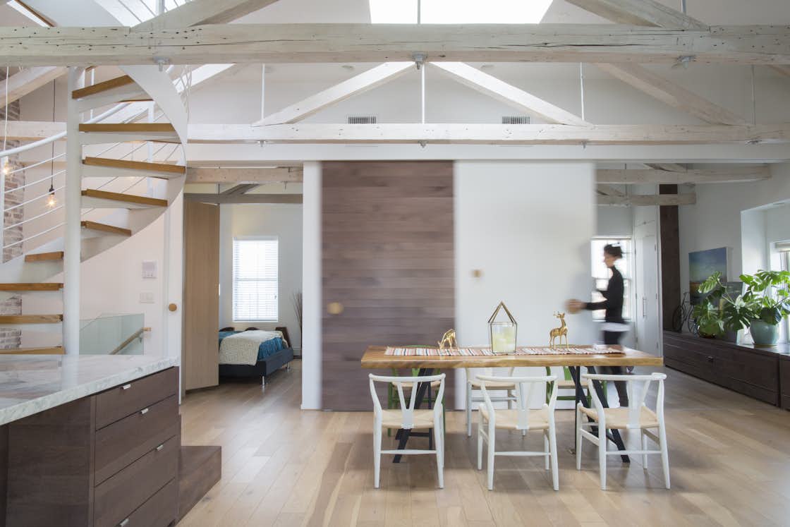 Photo 4 of 5 in This Modern Boston Renovation Expertly Mixes in ...