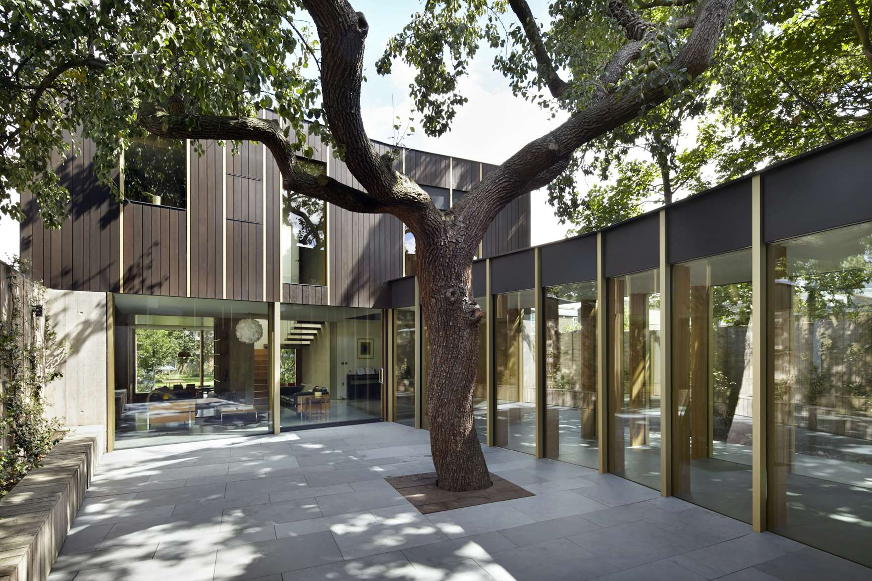 Photo 1 of 9 in This Modern Courtyard Home Celebrates a 100-Year-Old ...