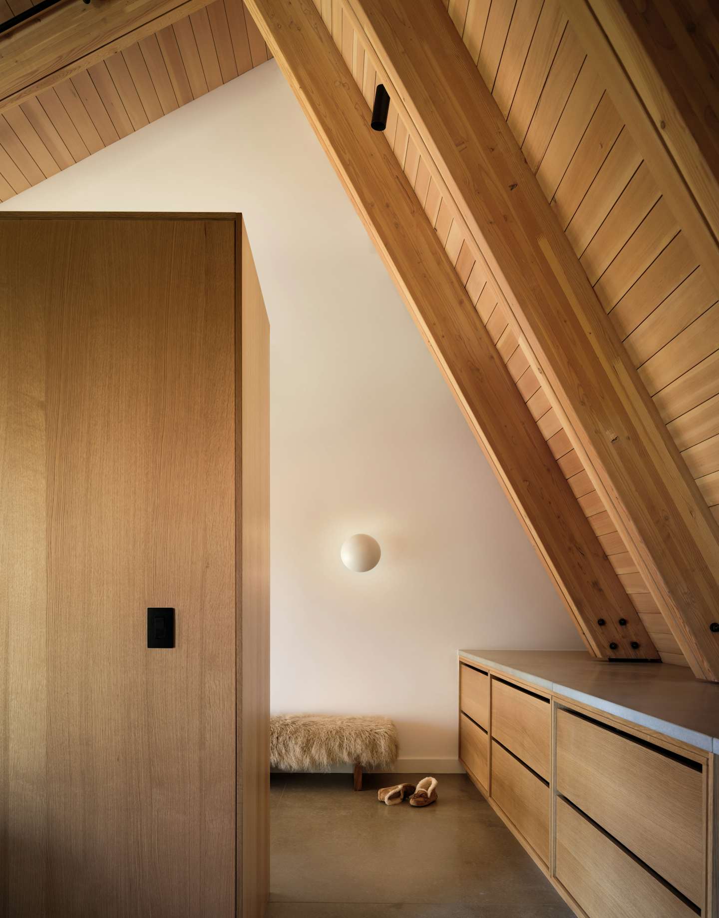 Photo 16 of 18 in Three Tilting A-Frames Form a Net-Zero Mountain ...