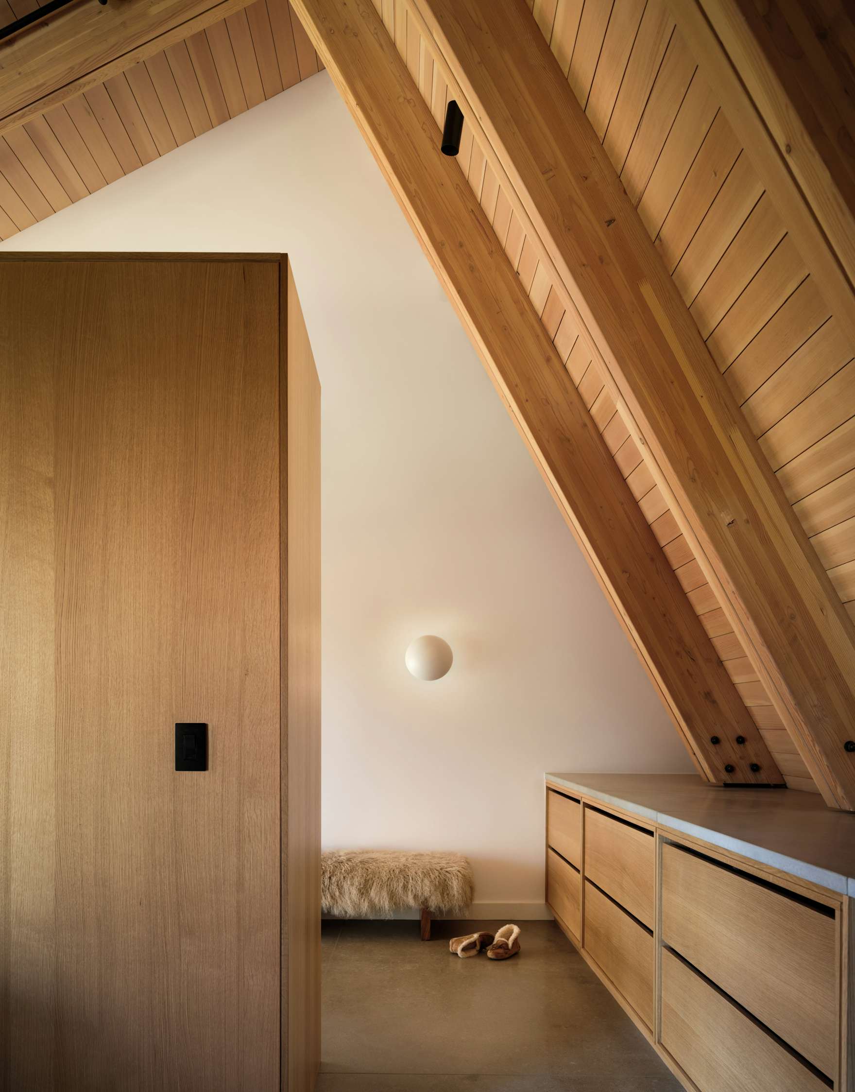 Photo 16 of 18 in Three Tilting A-Frames Form a Net-Zero Mountain ...