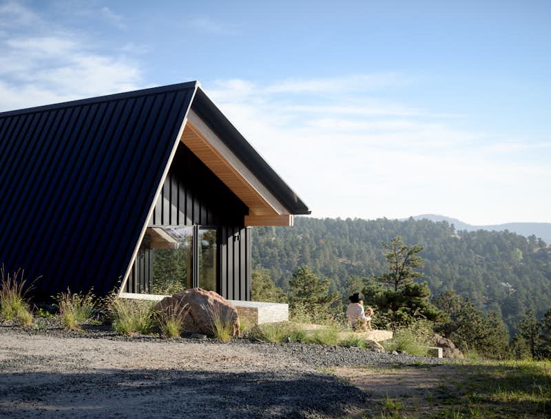 Photo 3 of 18 in Three Tilting A-Frames Form a Net-Zero Mountain ...