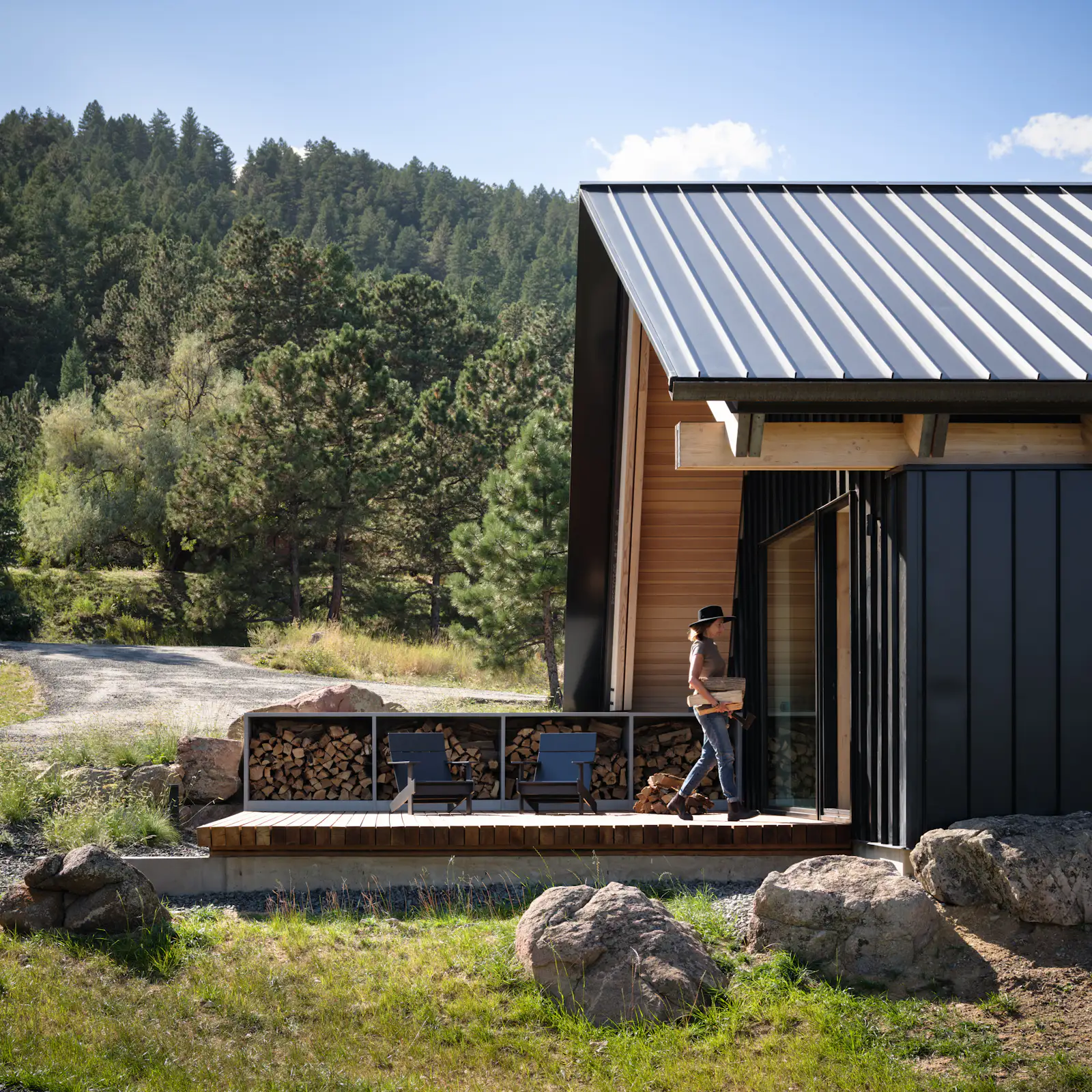 Photo 5 of 18 in Three Tilting A-Frames Form a Net-Zero Mountain ...