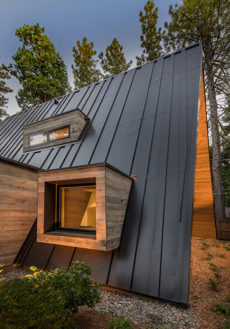 Photo 3 of 8 in A Sleek A-Frame Rises From the Ashes in Lake Tahoe ...