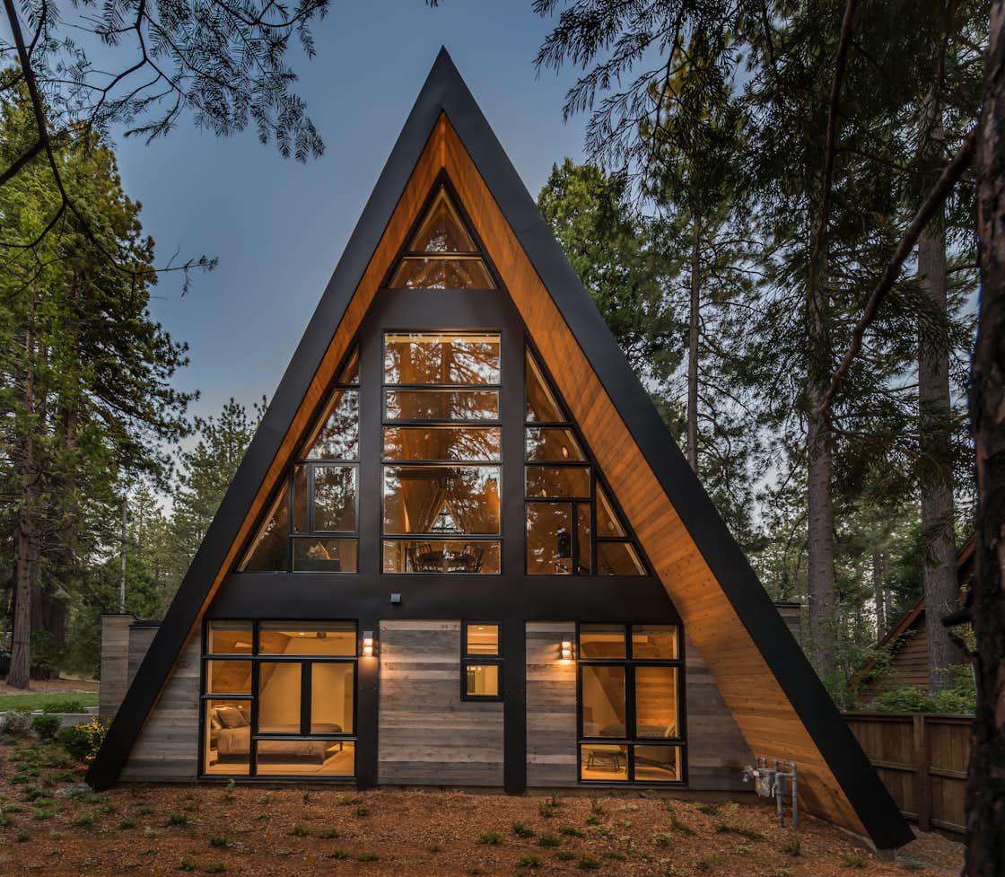 Photo 2 of 8 in A Sleek A-Frame Rises From the Ashes in Lake Tahoe ...